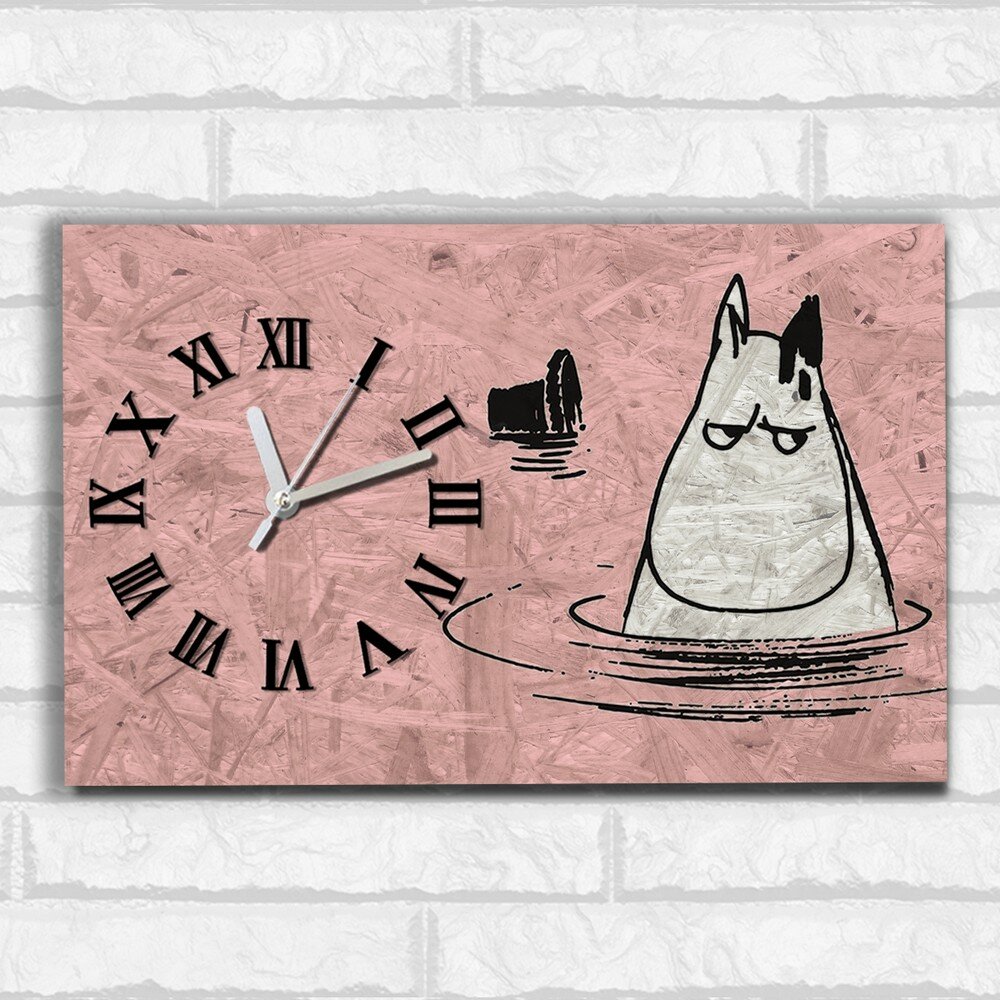 Настенные бесшумные часы ОСБ со смещенным циферблатом moomin (муми тролли, Мама, Снусмумрик, Титиу, Мора, Туве Янсон Детям, детский сыну дочки) - 874