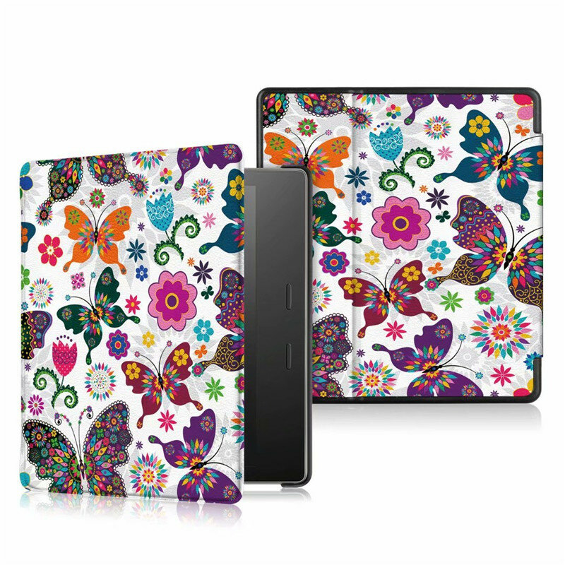 Чехол-обложка MyPads для Amazon Kindle Oasis 2 2017/ Oasis 3 2019 тонкий легкий необычный с функцией включения-выключения и возможностью быстрого с.