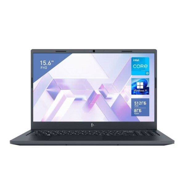 Ноутбук F+ FLAPTOP I-series (FLTP-5i3-8256-W) 15,6 Intel i3-1215u (4.4 ГГц), RAM 8 ГБ, SSD 256 ГБ, Windows 11 Home, Российская клавиатура