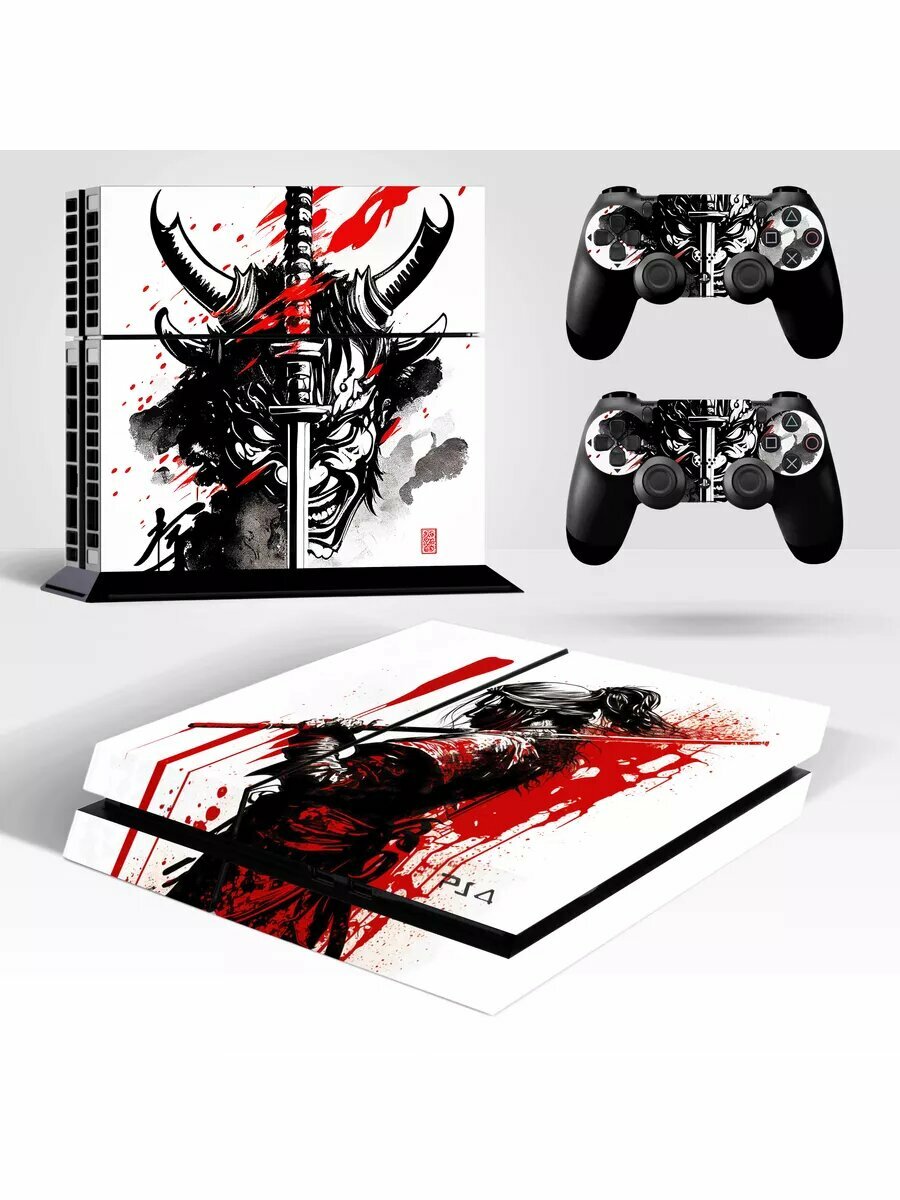 Наклейка для игровой приставки Sony PlayStation 4 FAT полный комплект
