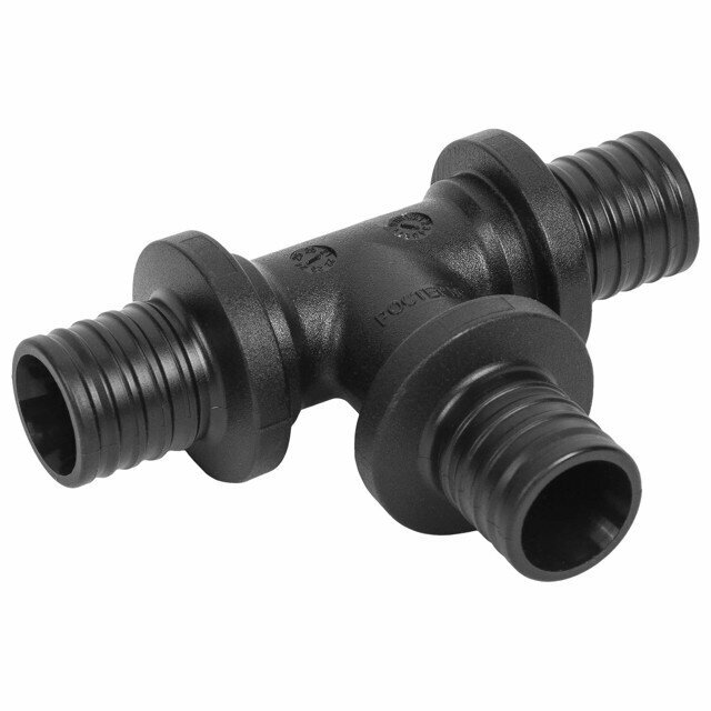 Ростерм тройник аксиальный 20х20х20 мм PPSU - медицинский трубопроводный соединитель