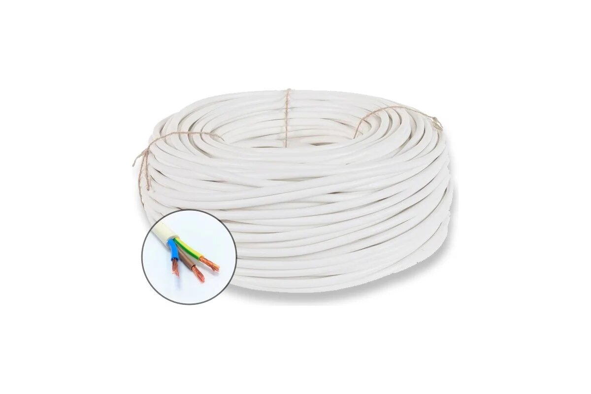 Проводник Провод быттовой пвснг(a)-ls 3x1.5 мм2, 20м OZ63786L20
