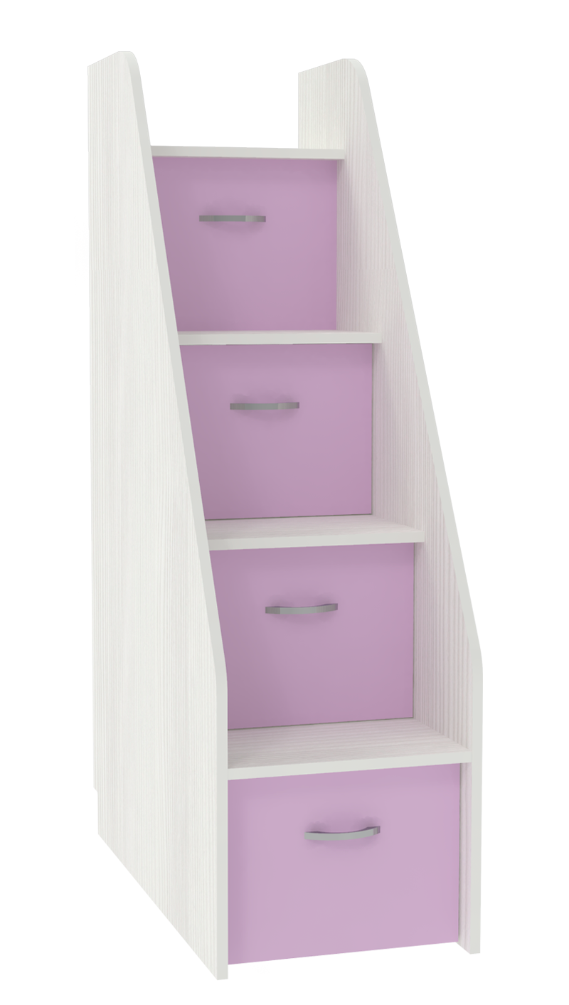 Лестница комод универсальная Белое Дерево Ирис