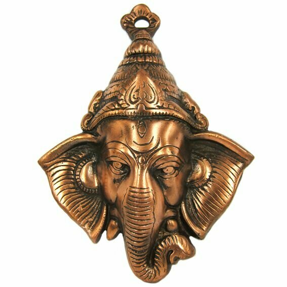 Панно ганеш МАЛЫЙ-02 (силумин, 21 на 16 см.), 1 шт.