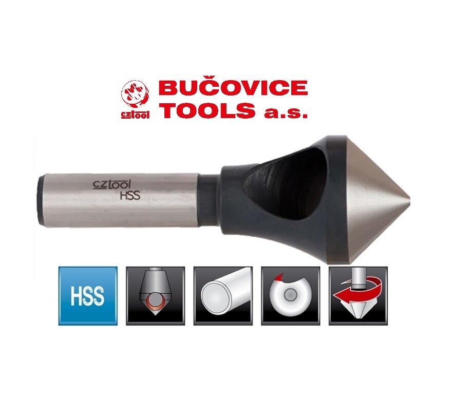 Зенкер со снятием стружки Bucovice (742025) 20/25, 35х97 мм; хвостовик 12 мм; HSS