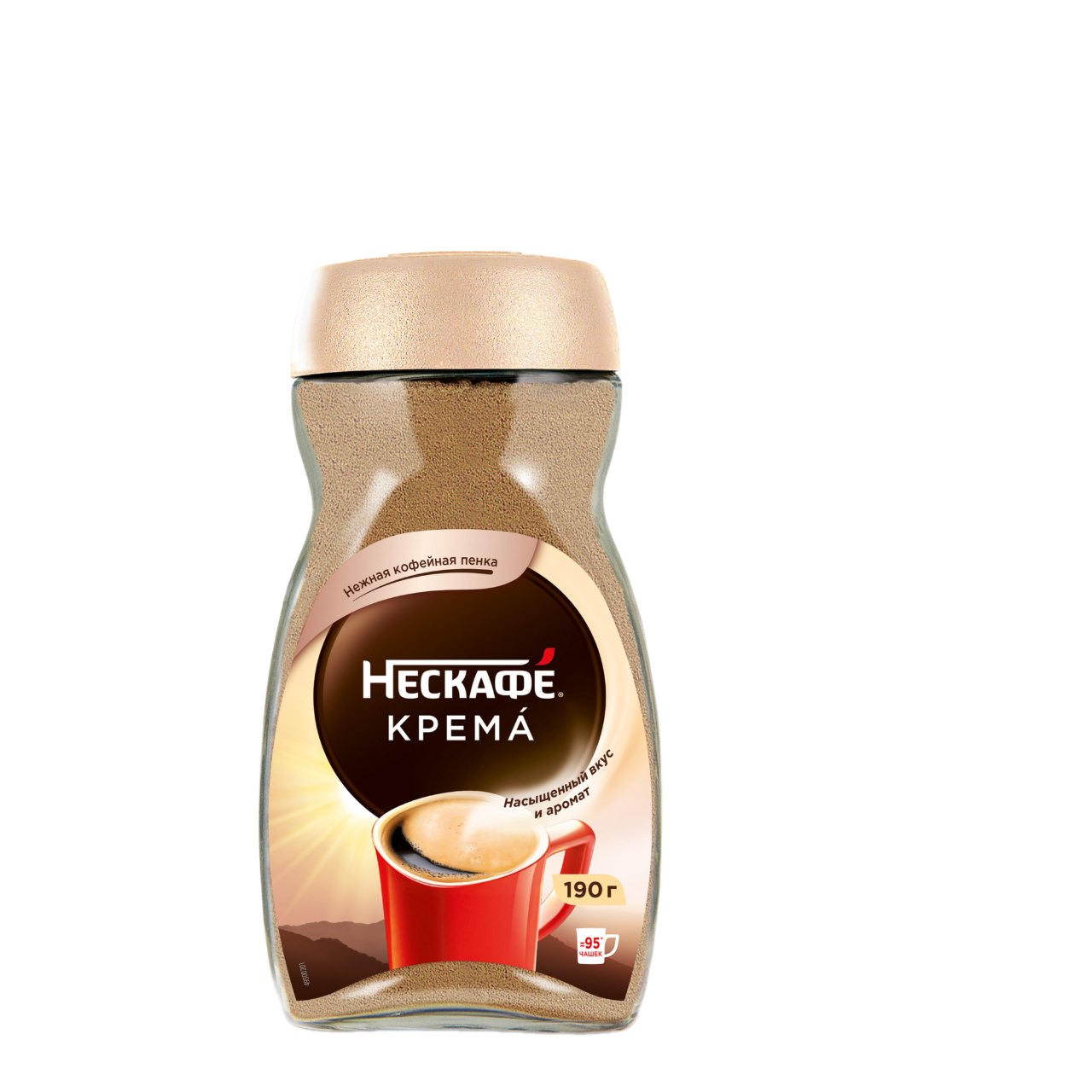 Кофе "Нескафе Крема" растворимый 190г 1шт