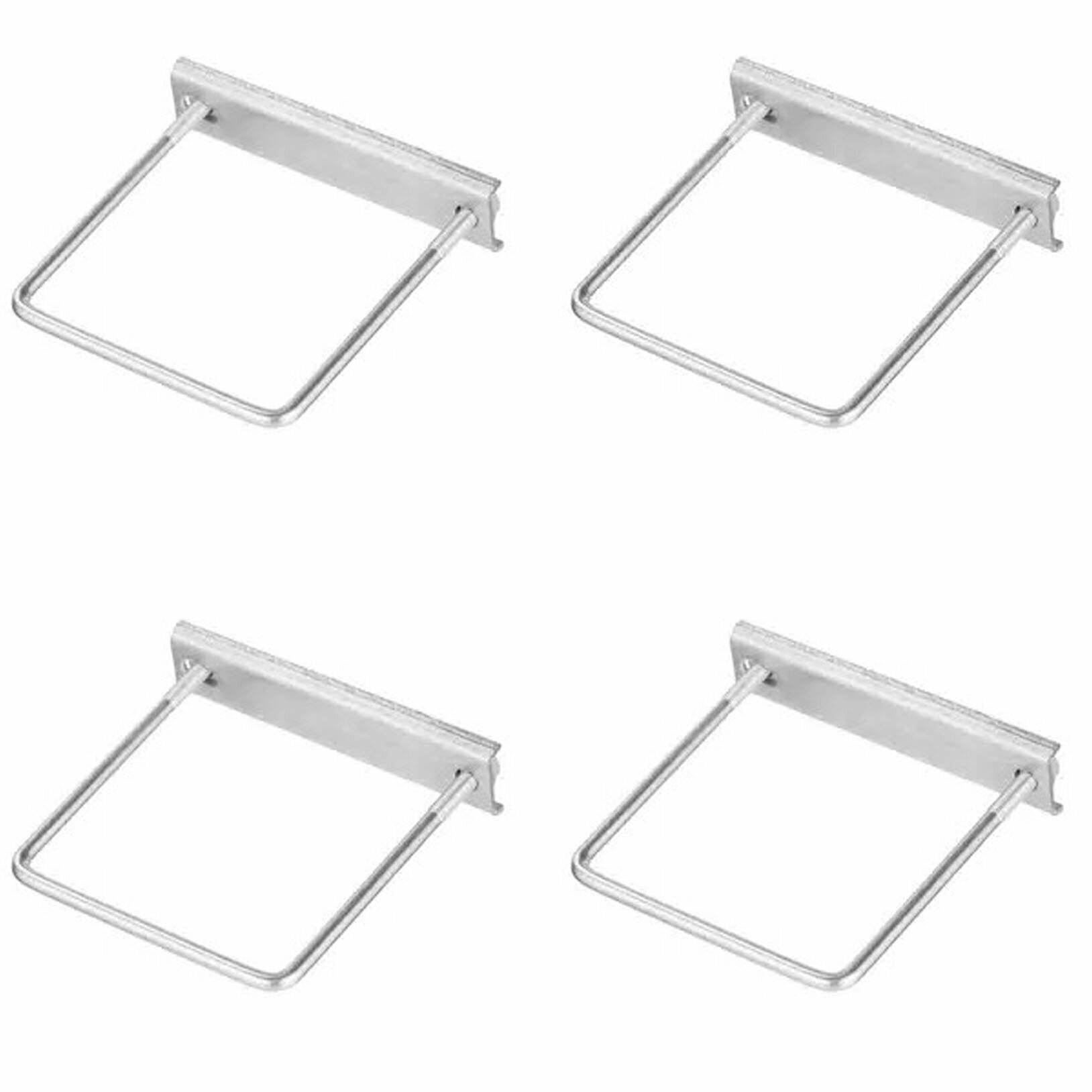 Крепление сетки/секции заборной к столбам 80х80 мм оцинкованное (12 шт.)