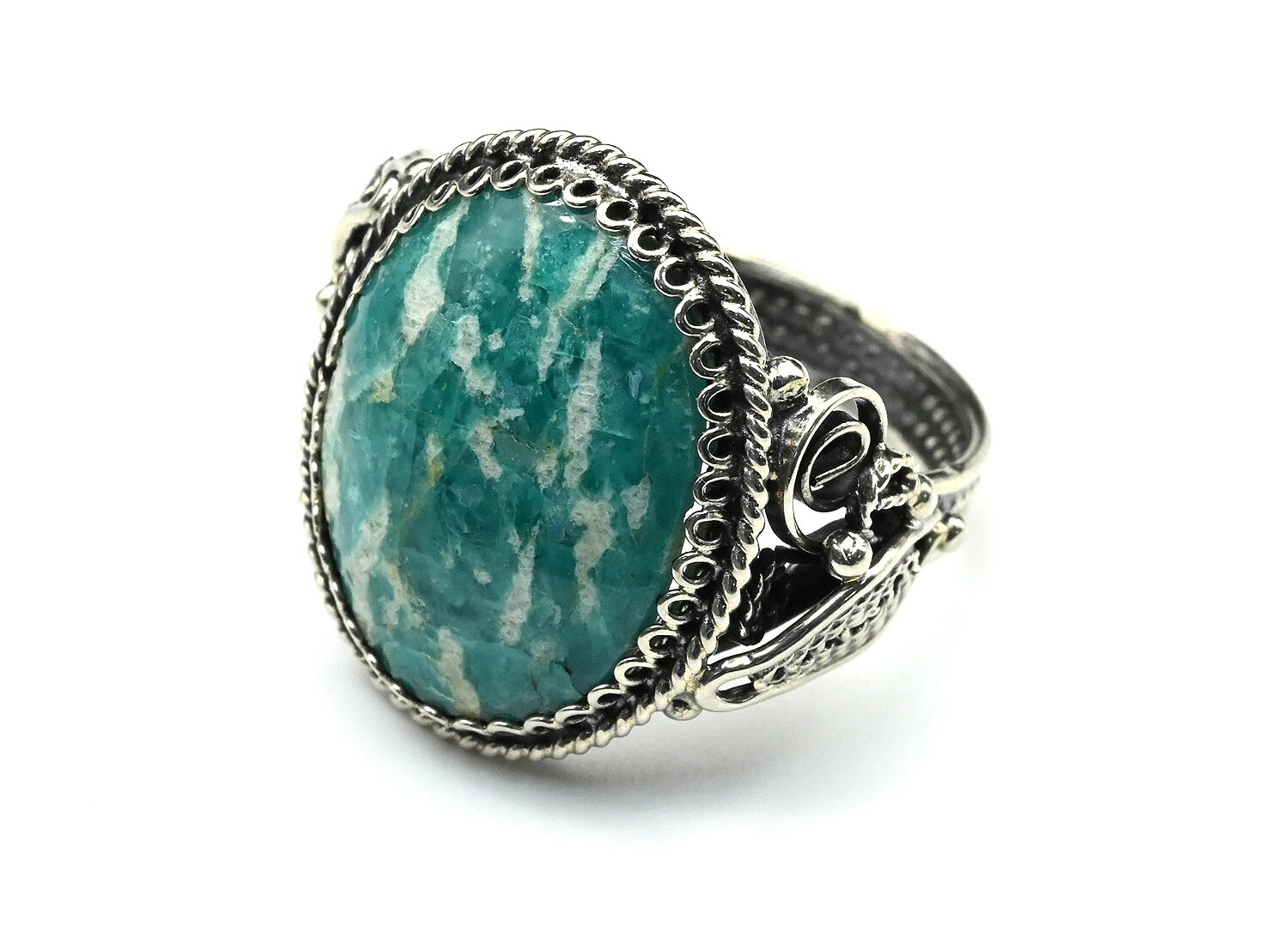 Кольцо, амазонит