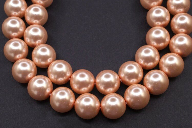 Жемчуг Preciosa Maxima, цвет peach, 12мм, 704-012, 2шт