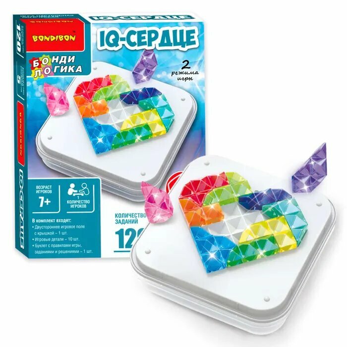 Настольная игра Bondibon логическая iq-сердце