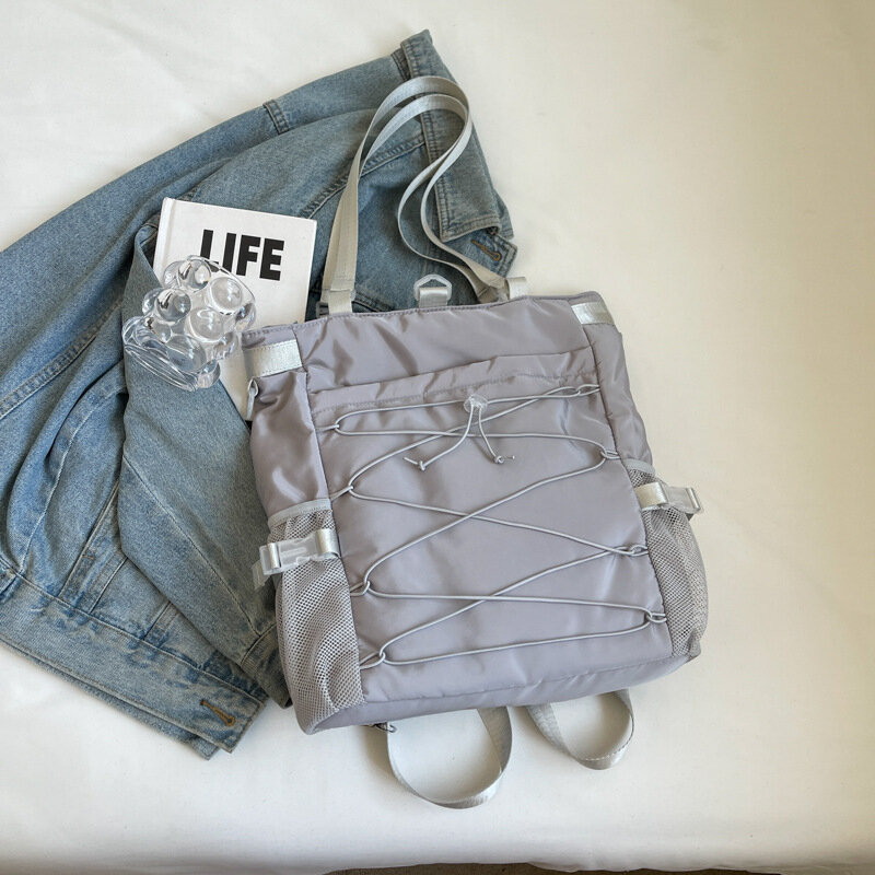 Сумка-тоут Tianyun Wing Color, женская, на молнии, дышащая, серая