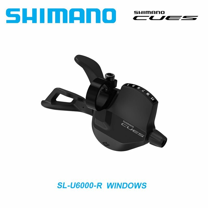 Манетка Shimano Cues, SL-U6000, правая, 11 скоростей, Чёрный