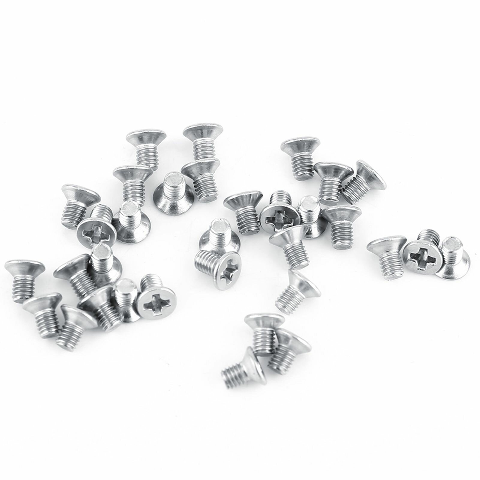100 шт. винты с плоской головкой из нержавеющей стали 304, M3, 4-30 мм