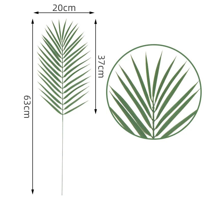 Искусственные листья монстеры шелк 3