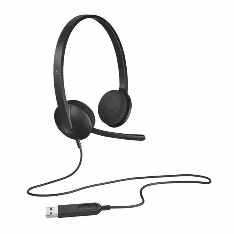 Гарнитура Logitech Headset H340 USB graphite (981-000509)