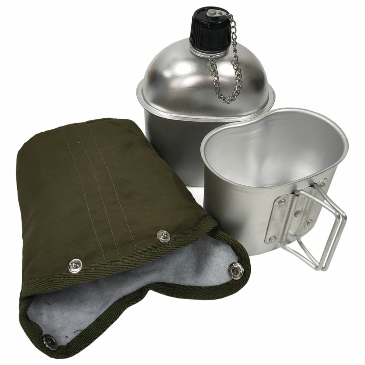 Фляга + котелок в чехле