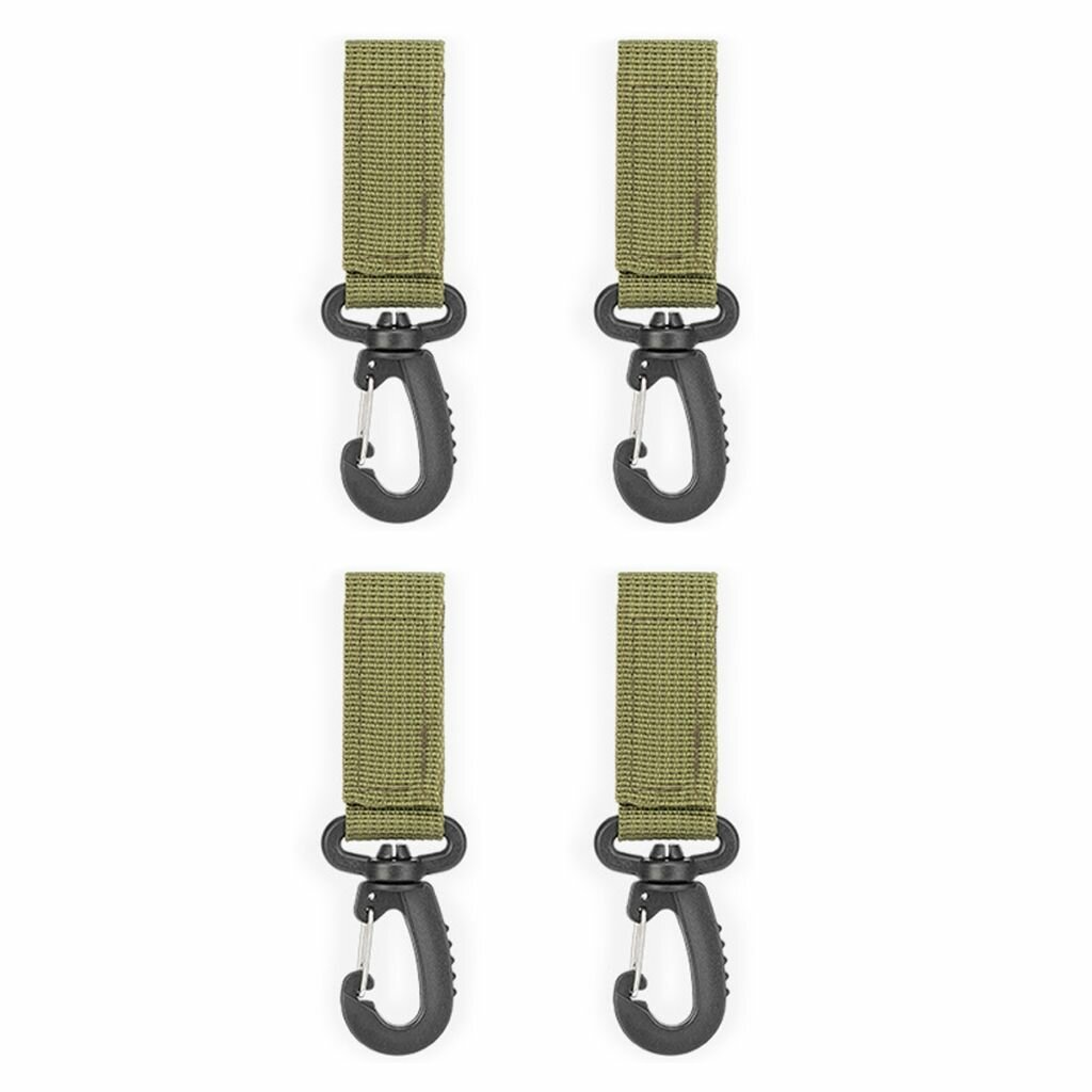4 шт. нейлоновые лямки с пряжками, зажим для ремня, подвесной крючок ключей, карабин, ремень, открытый хранитель