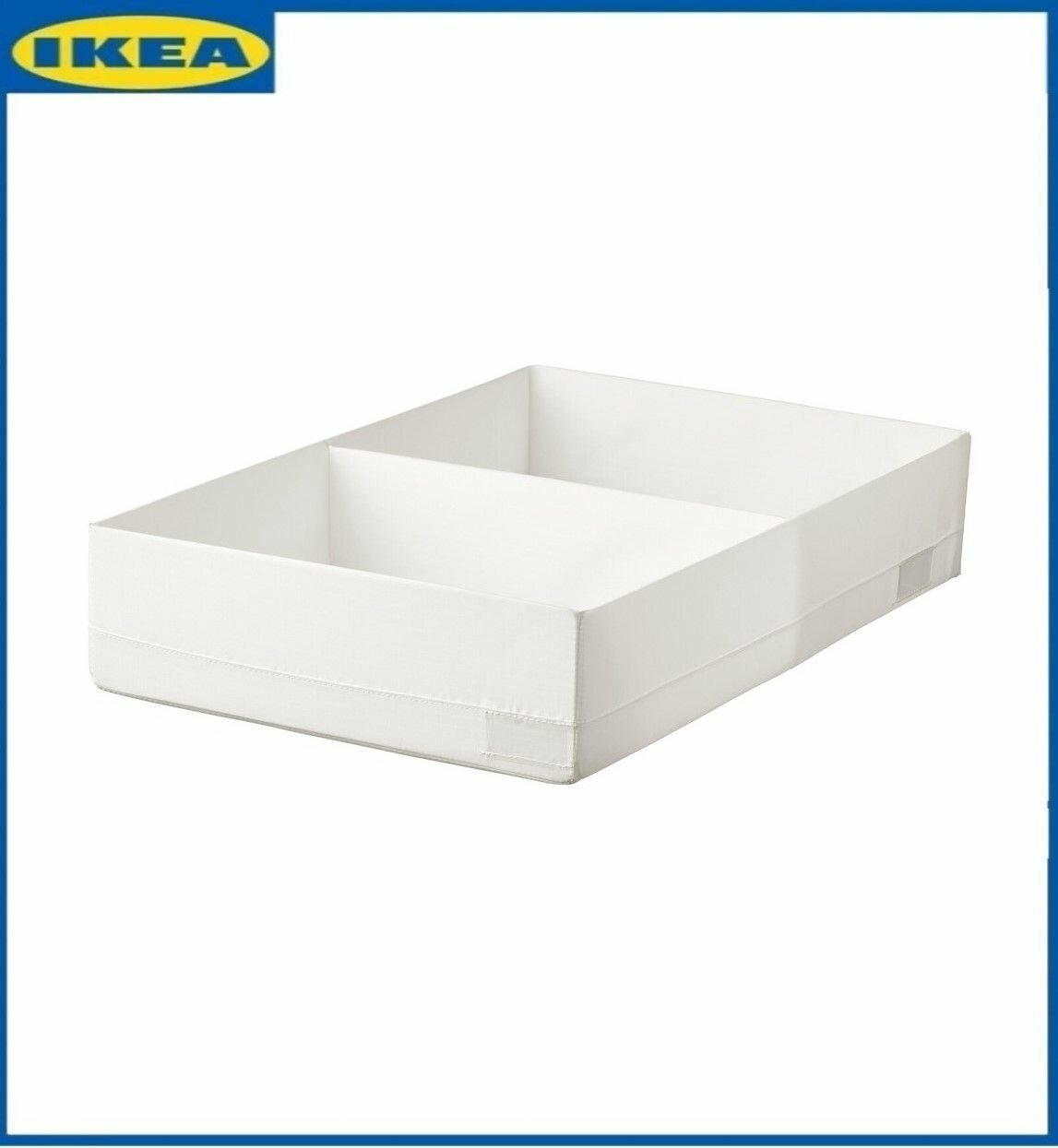 Органайзер для белья IKEA STUK, 34x51x10 см. 1 ШТ. Белый. Ящик с отделениями Икеа Стук