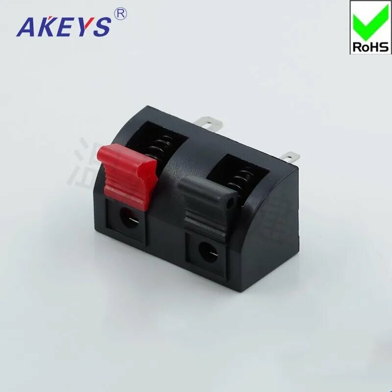 10 шт. соединительный зажим, 2-битный зажим для подключения аудио, быстрый зажим, зажим для тестирования старения, квадратный внешний держатель провода WP2-29