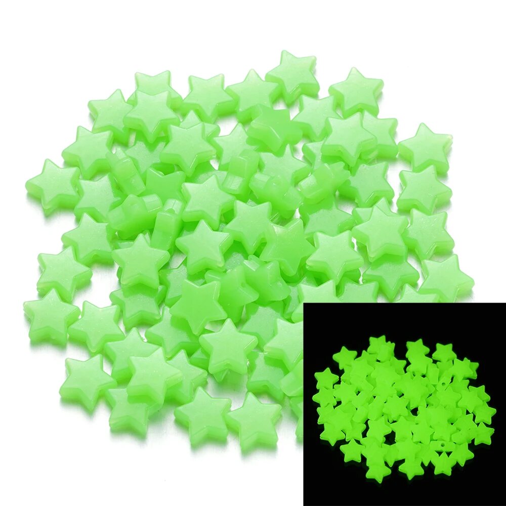 Светящиеся звезды St.kunkka, 50 шт, Green Star
