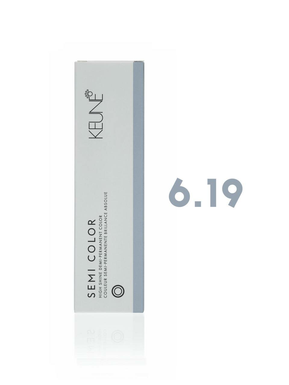 Keune Semi Color 6.19 - Полуперманентная краска для волос темный матовый блондин 60 мл
