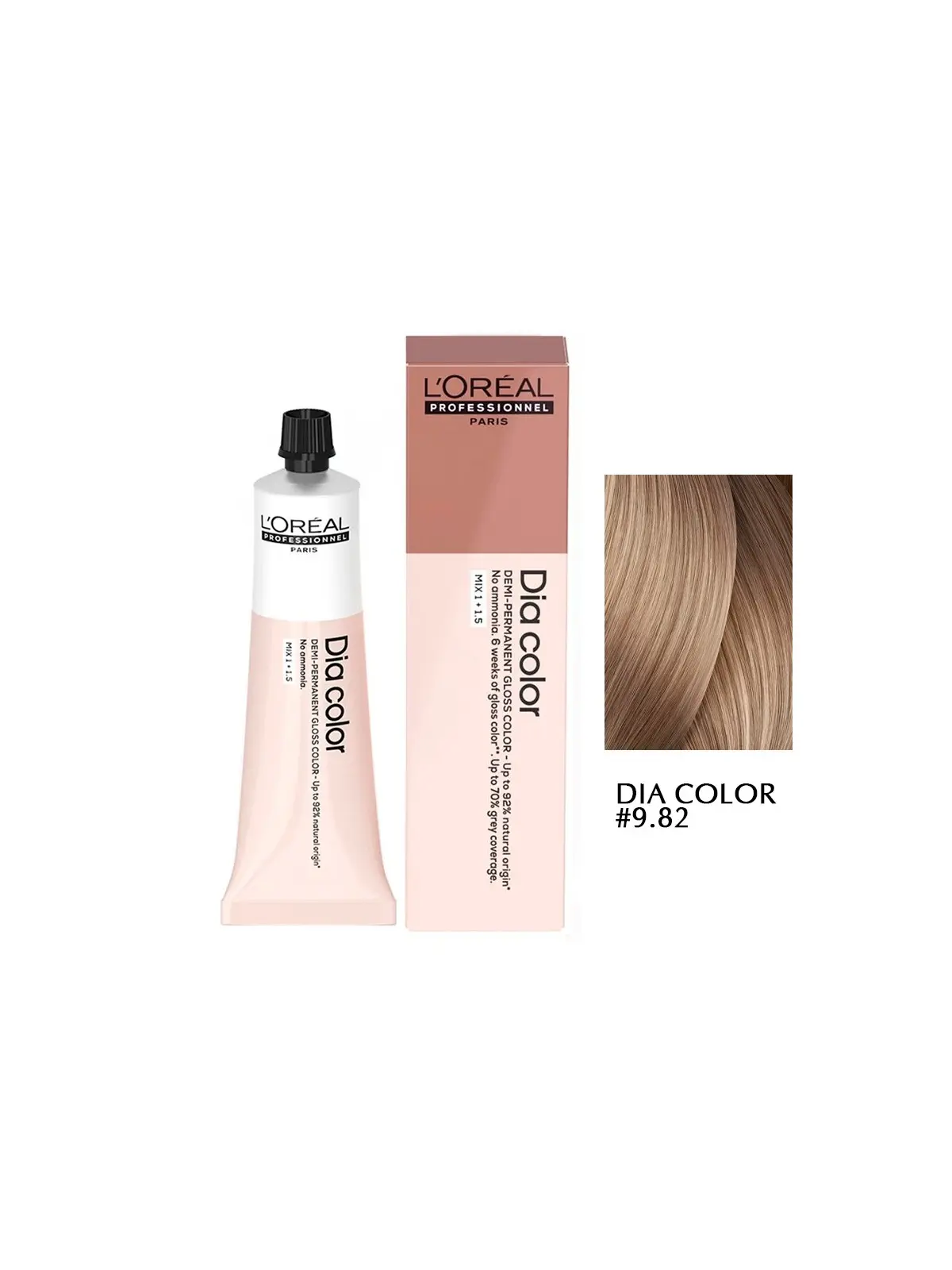 L'Oreal Professionnel L'Oreal Dia Color 9.82 - Краситель-блеск без аммиака очень светлый блонд мокко перламутровый 60 мл