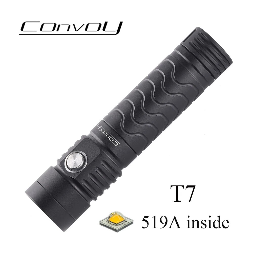 Фонарик Convoy T7 AA 14500 4 режимов 4500K, No battery