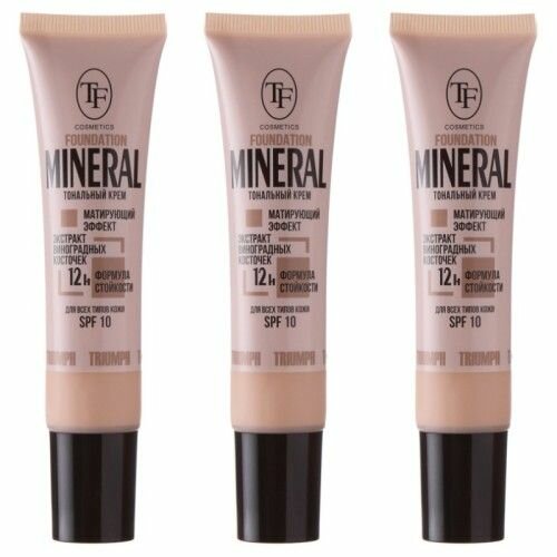 TF cosmetics Тональный крем, Mineral Foundation, тон 53 натуральный, 3шт