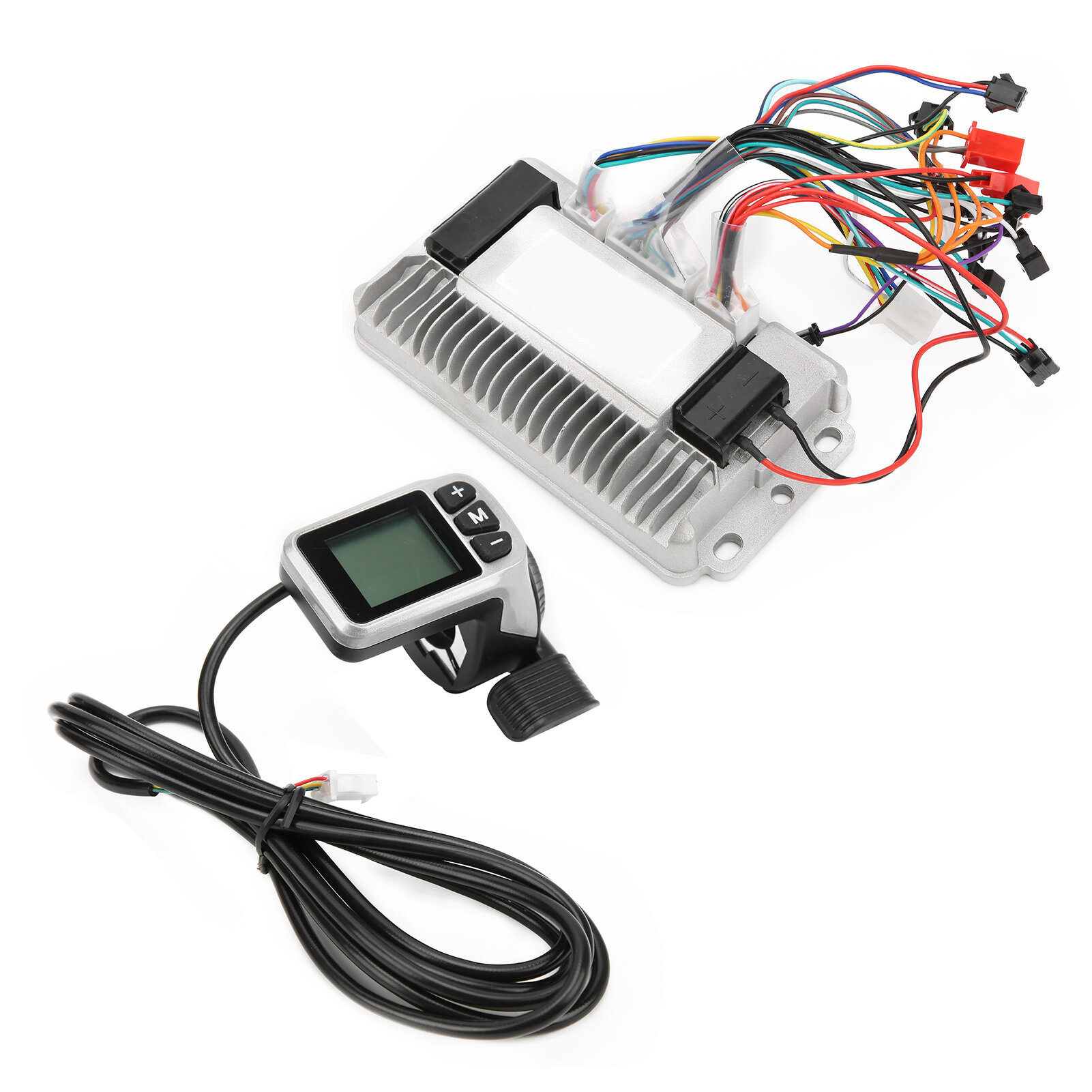 Электрический велосипед с бесщеточным контроллером 1000Вт, LCD-дисплей и привод в комплекте, универсальное напряжение 34В/48В