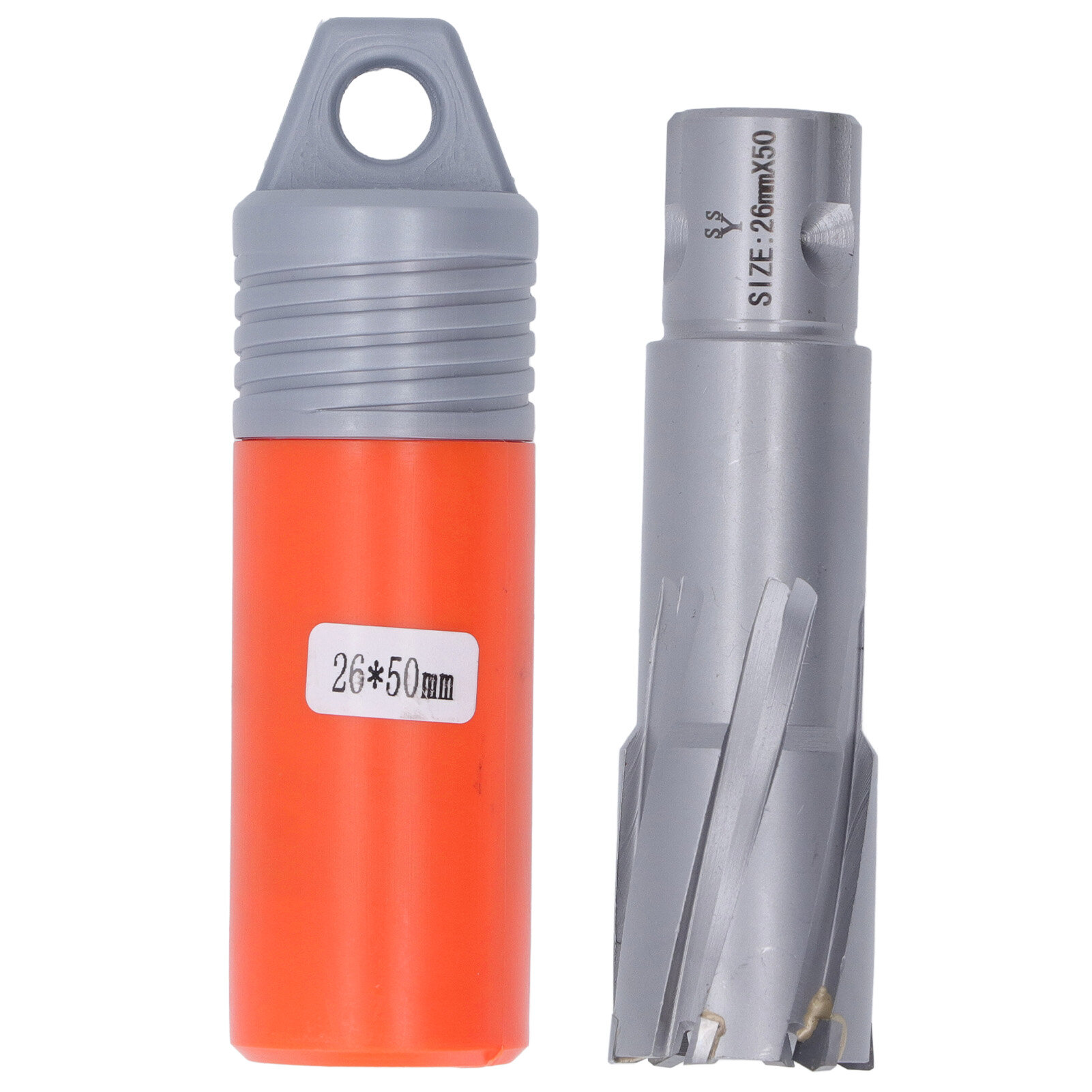 Сверло из карбида для сверления отверстий в стальных пластинах, магнитная дрель, глубина сверления 50 мм, 26 мм / 1,02 дюйма.