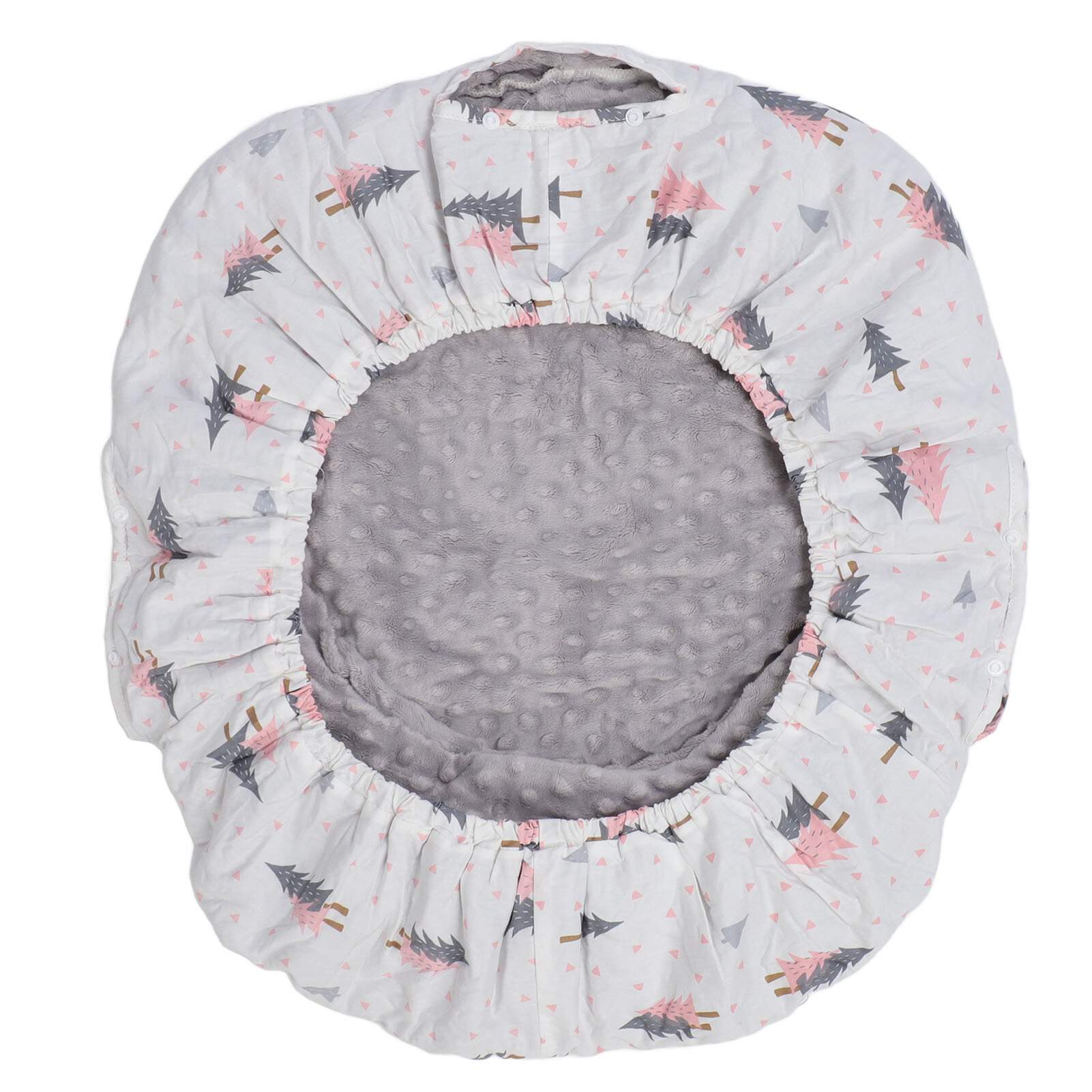 Зимний чехол для детского автокресла, супертеплый, фланелевый, водонепроницаемый, ветрозащитный, с обзором на 360 градусов, зимний навес для автокресла с принтом в виде деревьев.
