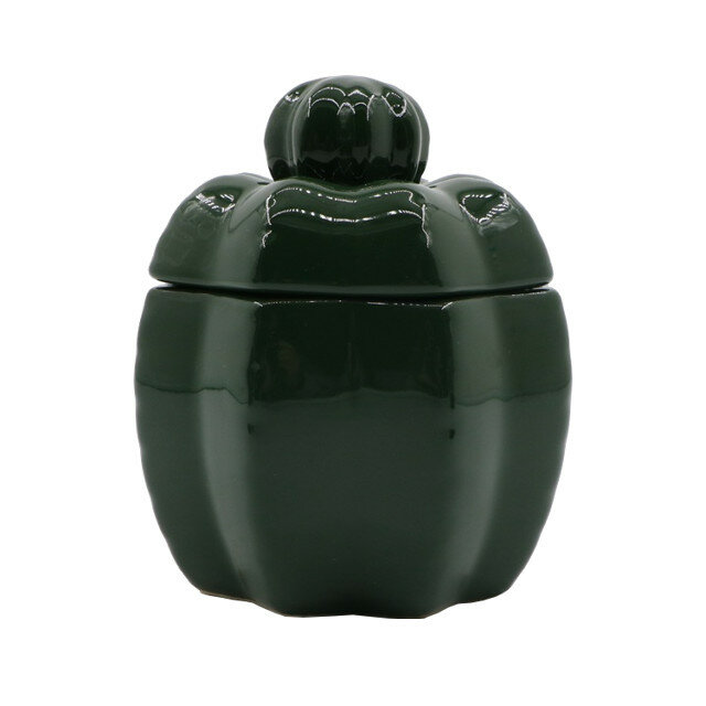 VITARTA Cactus контейнер для аксессуаров из керамики темно-зеленый стильный органайзер