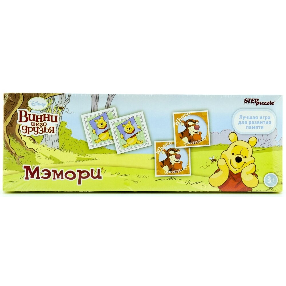 Настольная игра Step Puzzle Мэмори Disney, "Медвежонок Винни" (80200)