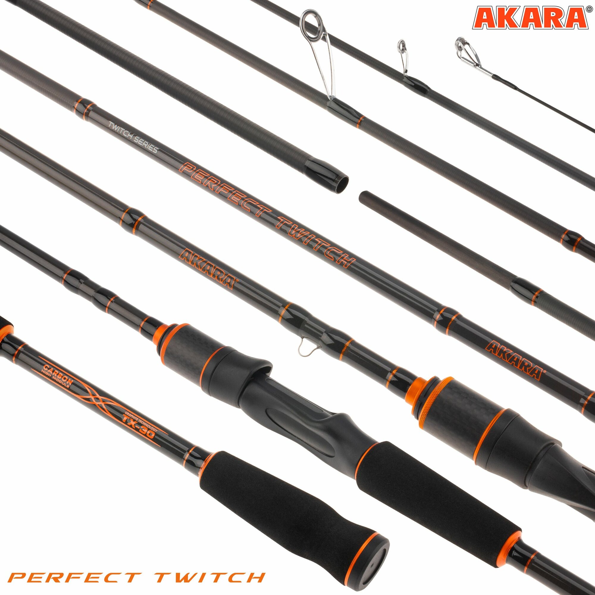 Спиннинг штекерный Akara Perfect Twitch ML 702 TX-30 (5-25) 2,1 м