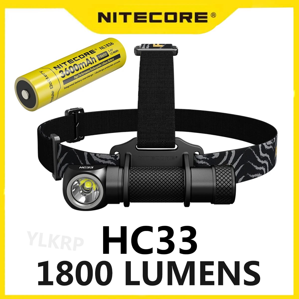 NITECORE HC33 налобный фонарь, 1800 люмен, HC33 NL1836