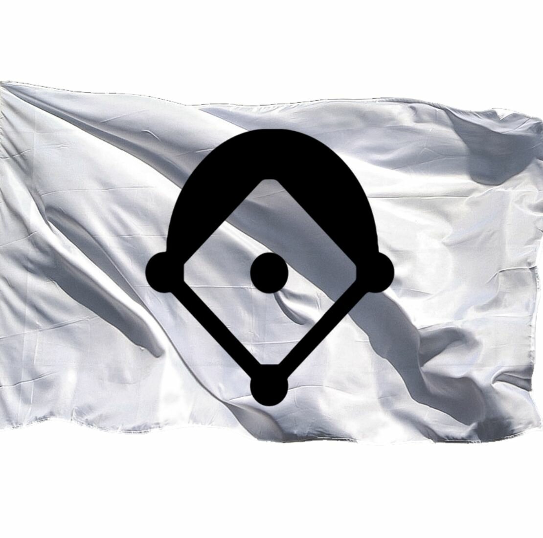 Флаг Охраны Даймонд-сити Fallout Фоллаут 70х105 см на сетке для уличного флагштока