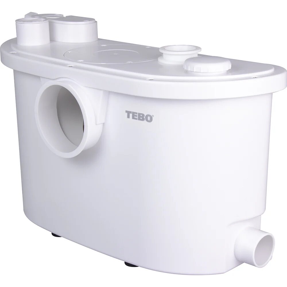 Канализационный, TEBO, насос TEBO WC 400 T-КН.300.400. CN, 9,4л, обслуживания отдельного туалета
