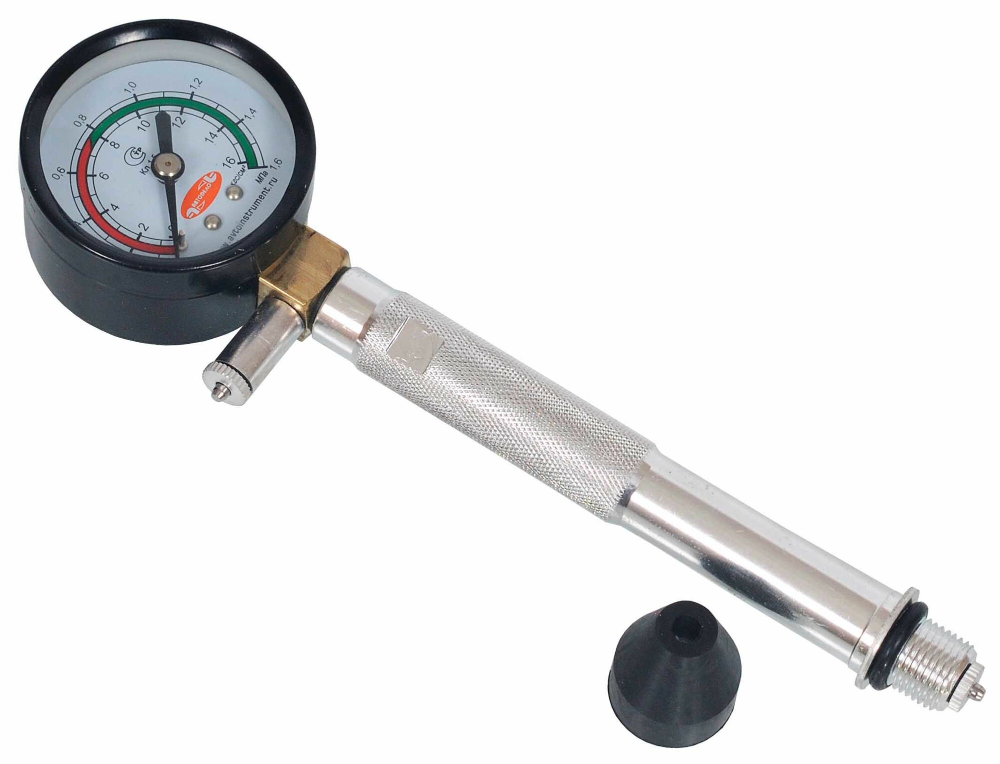 Компрессометр "АвтоDело" бензин.(резьбовой)(без чехла) 40093