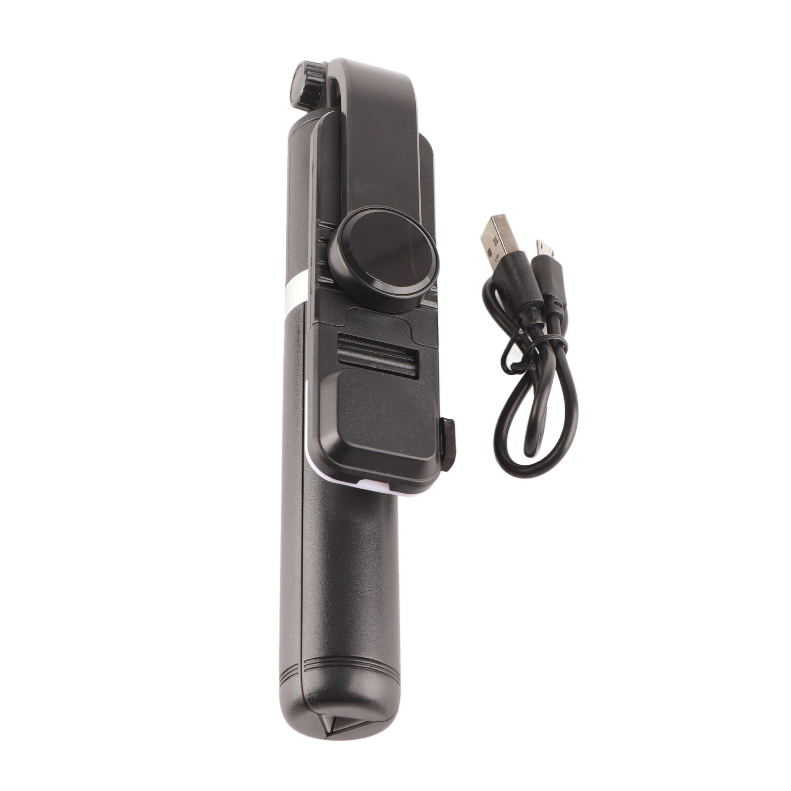 6 в 1 Беспроводная Bluetooth-палка для селфи Регулируемый вращающийся держатель для телефона Ручная палка для селфи-стабилизатор черный