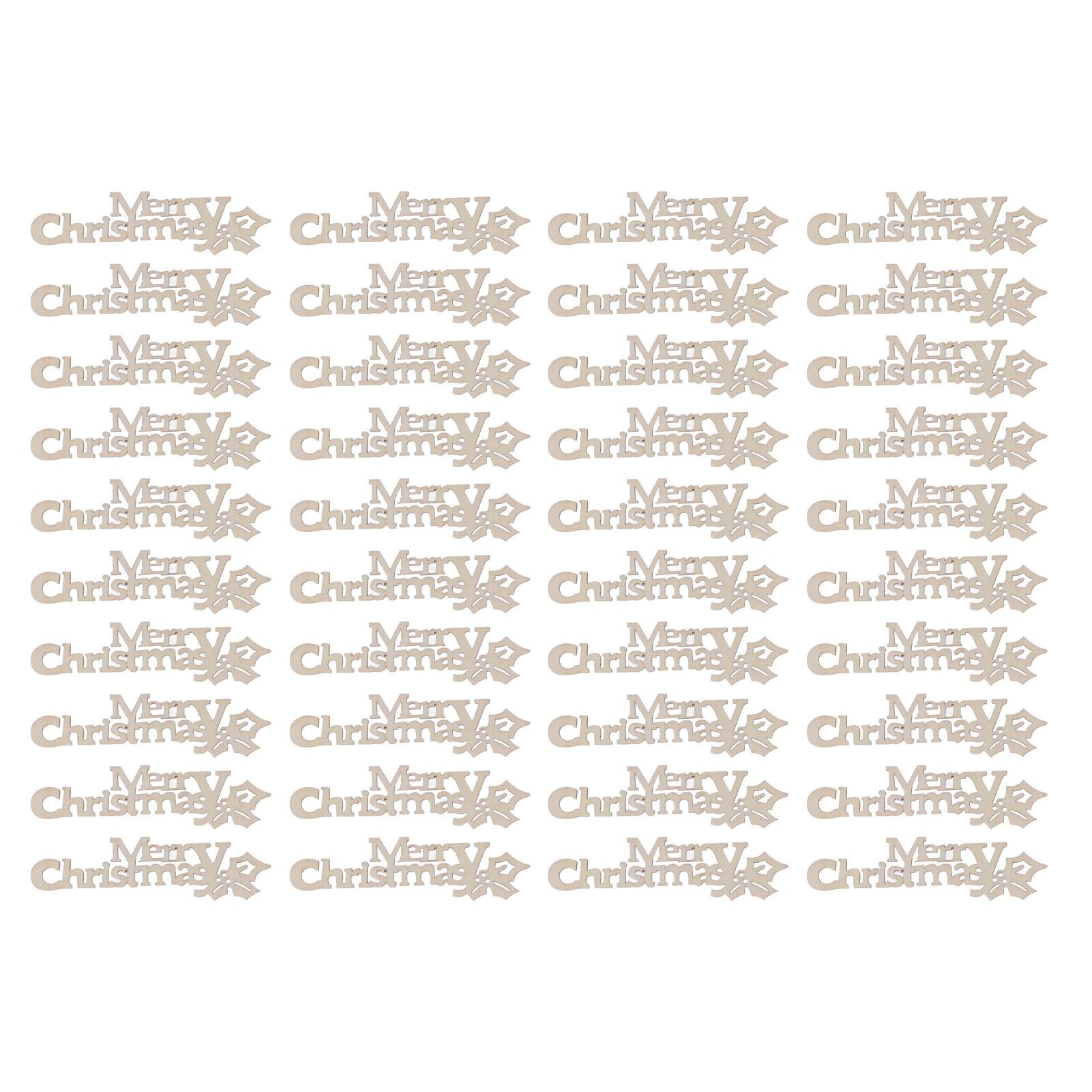 40 шт. рождественских надписей для поделок своими руками, плотный картон, подвесные украшения на рождественскую елку, аксессуары для праздничного декора