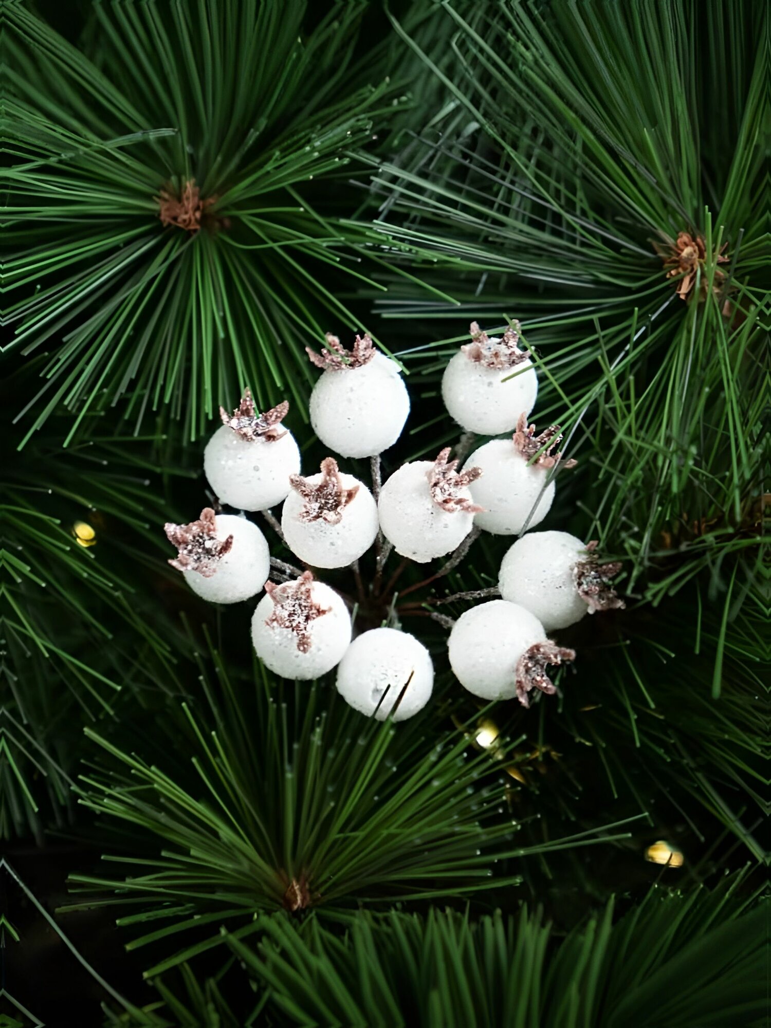 Ветка декоративная KREAFORTA Дикая роза 11 см белый