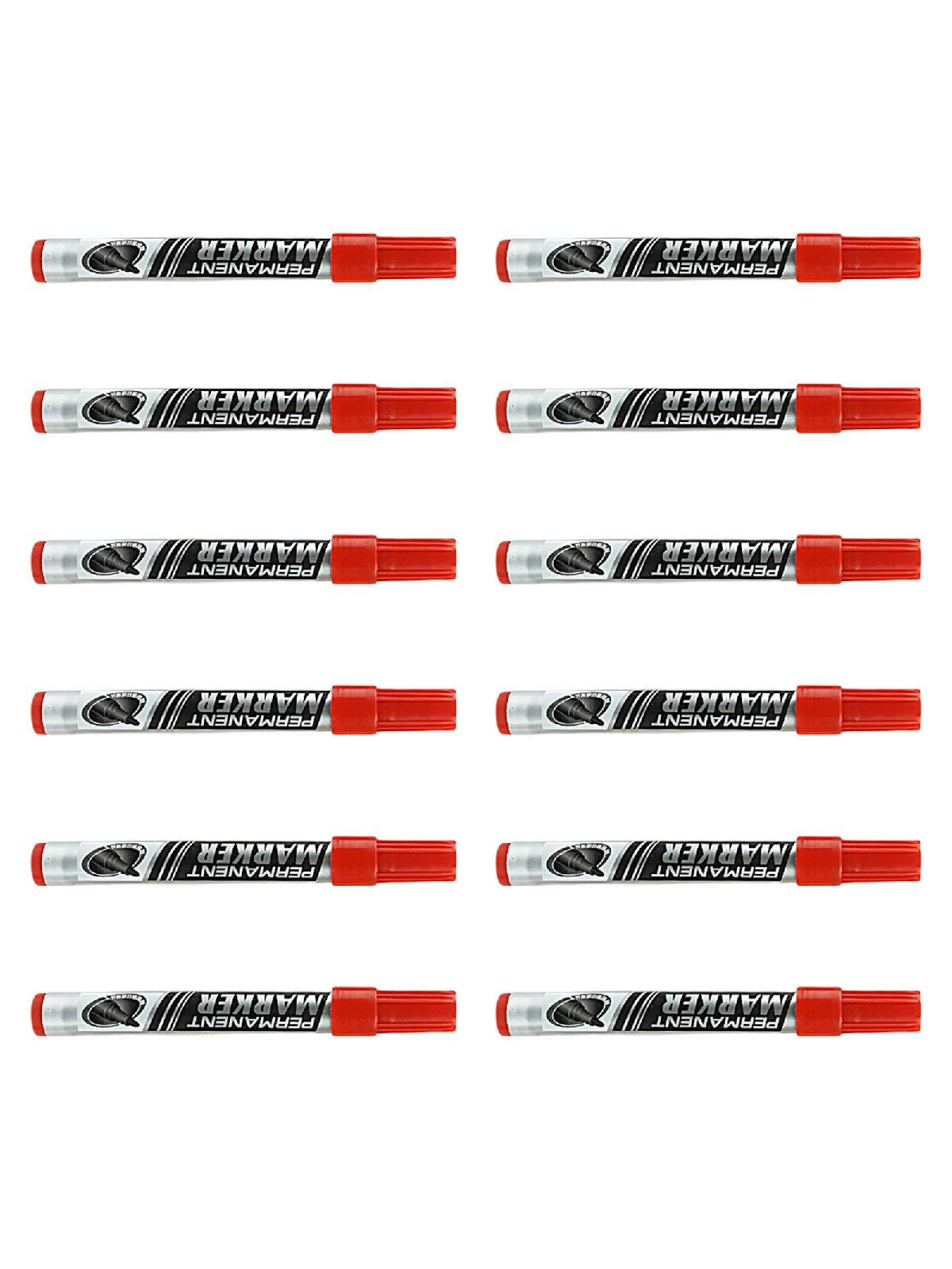 12шт фломастера на масляной основе, водостойкий перманентный маркер для упаковки