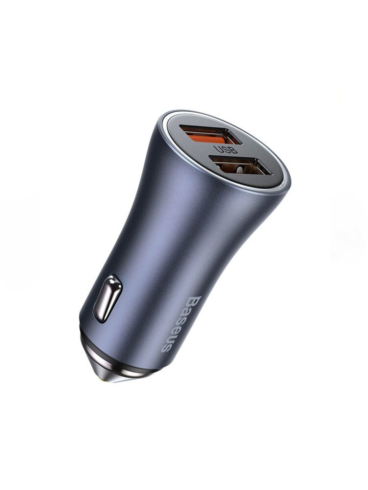 Автомобильное зар. устр. Baseus Golden Contactor Pro Dual Quick Charger 2USB 40W (CGJP020113)