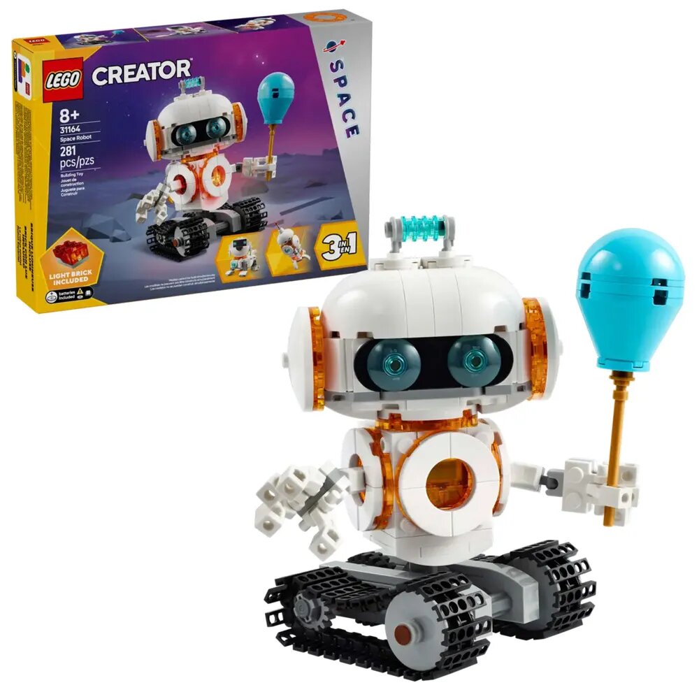 Конструктор LEGO CREATOR 3 in 1 31164 Space Robot, игрушки из строительных блоков