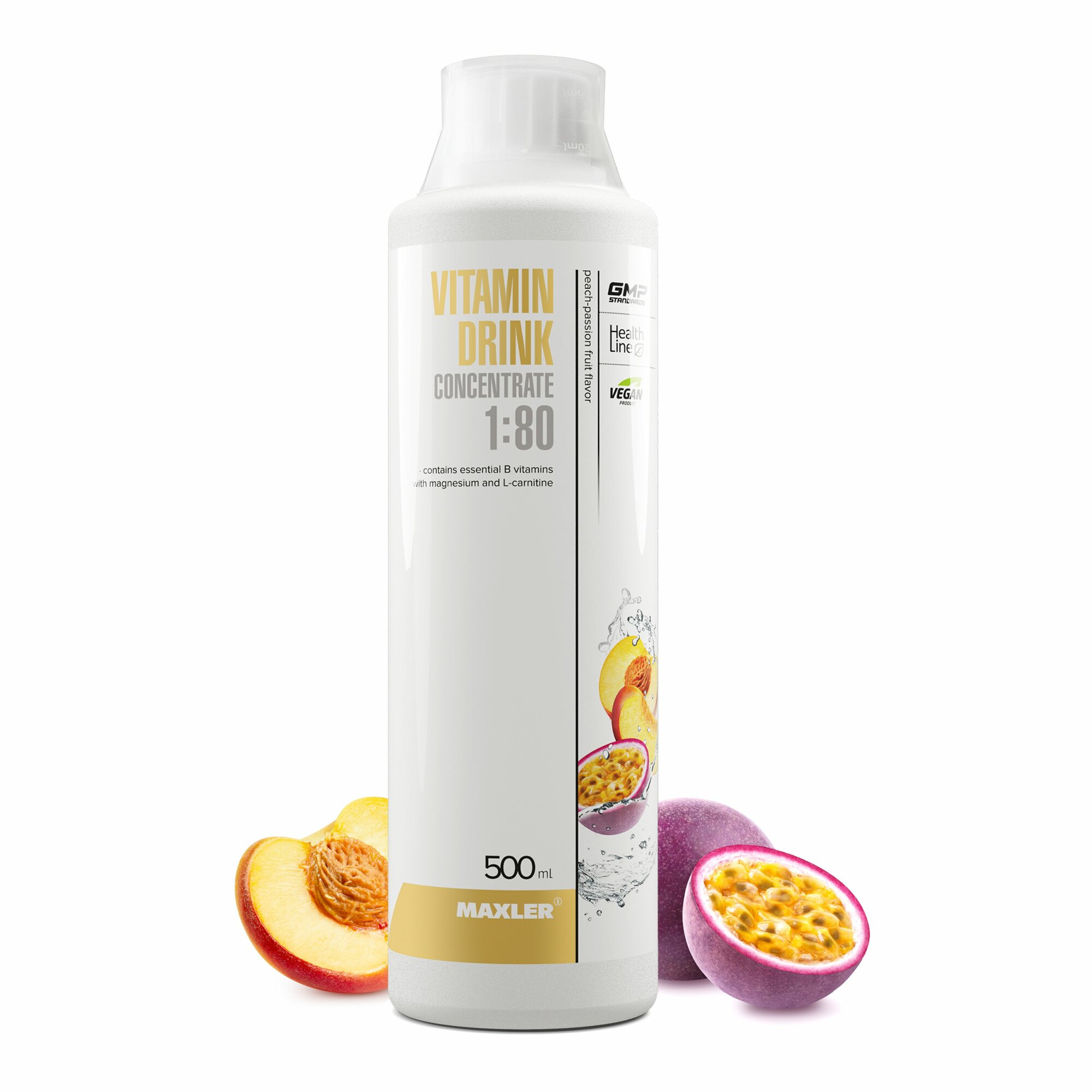 Комплекс витаминов MAXLER Vitamin Drink Concentrate, Персик-маракуйя, 500 мл