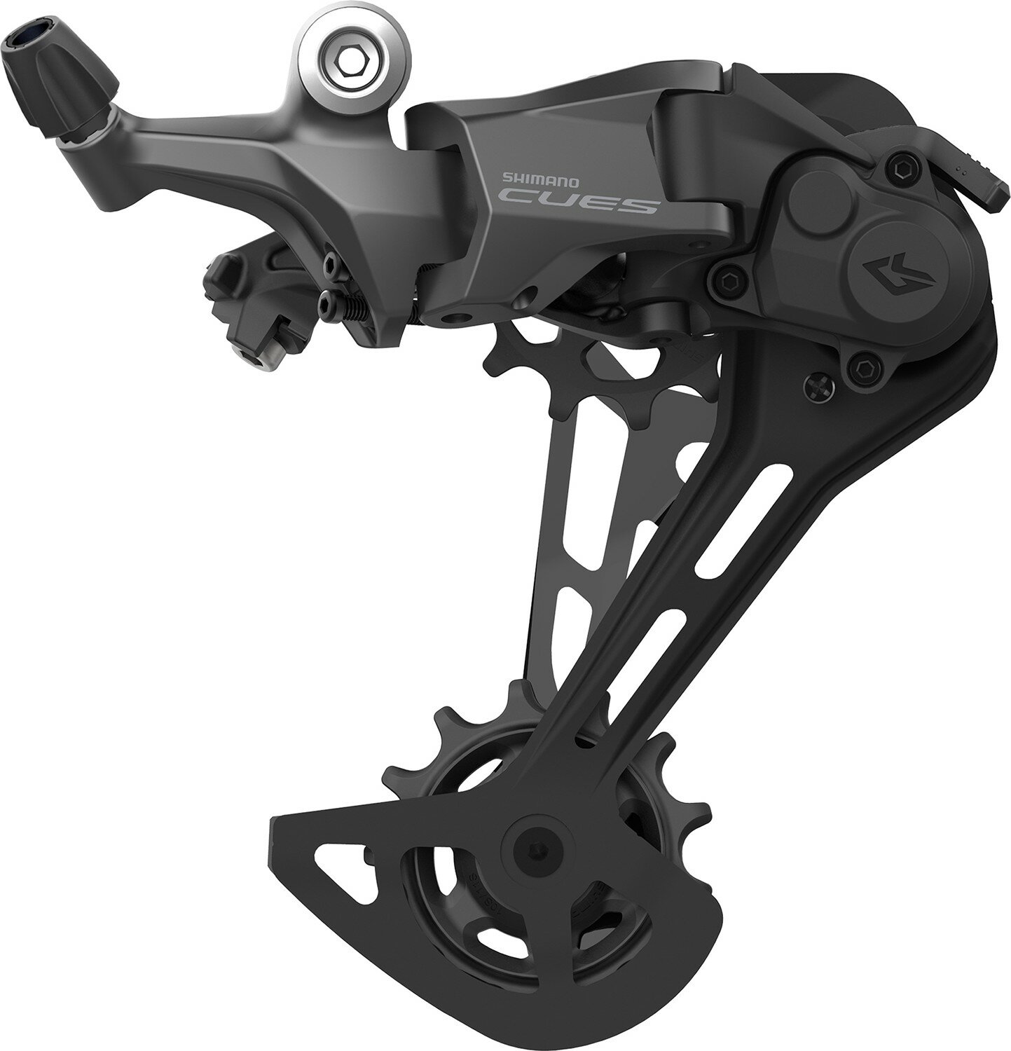 Переключатель задний Shimano Cues RD-U6000-GS, 10/11 скоростей, черный, без. уп, 00-180877