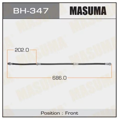 Шланг тормозной MASUMA MMC- /FRONT/ PAJERO V6#W, V7#W, bh347 MASUMA bh-347
