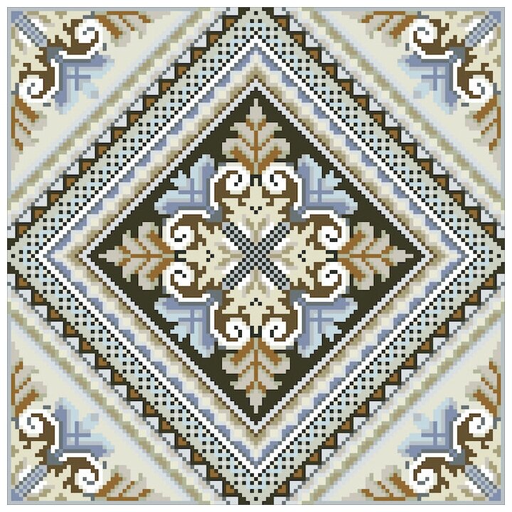 Набор алмазной мозаики "Король. Декор для сидения", размер 31,5х31,5 см, 17 цветов