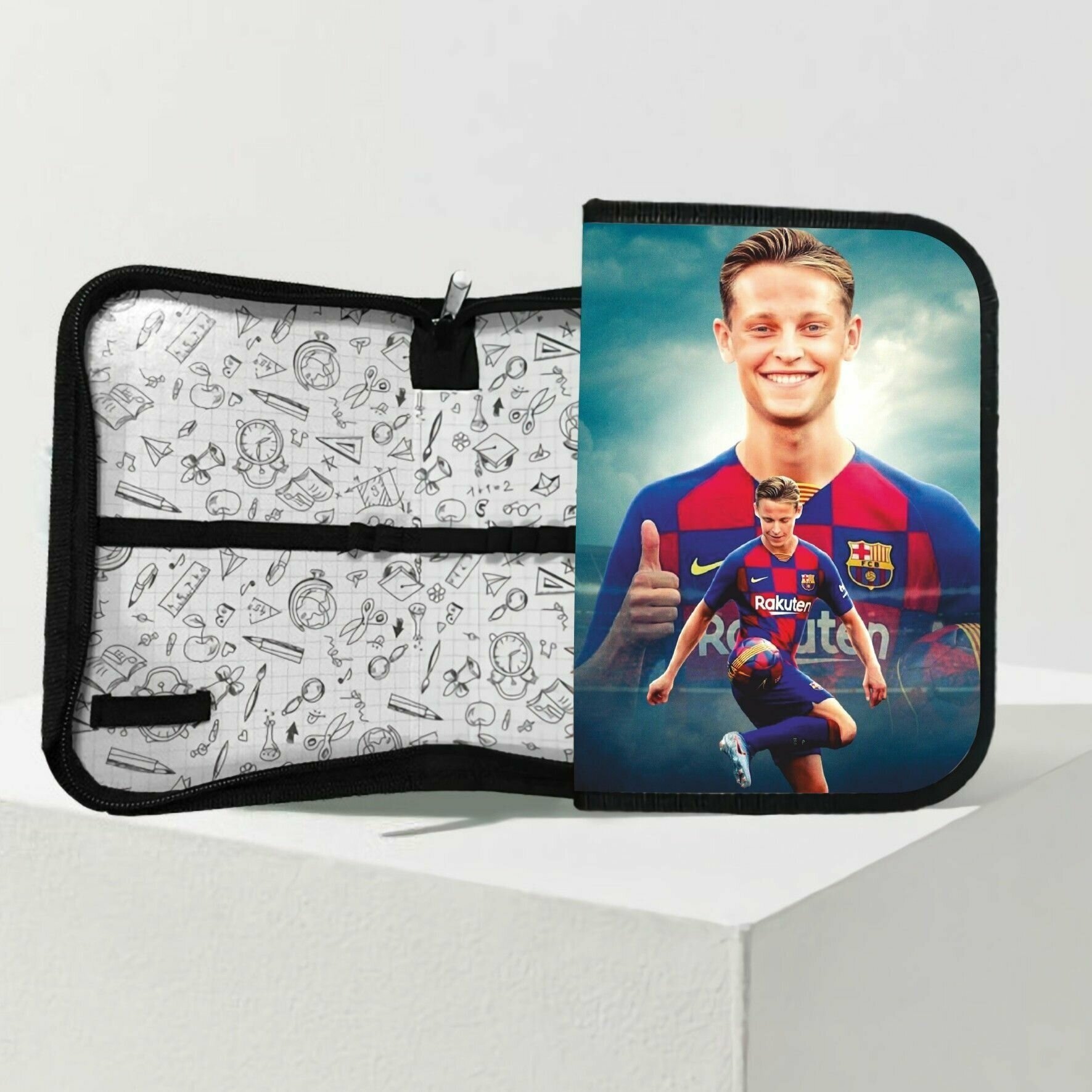 Пенал школьный футбольный клуб Барселона - Barcelona № 33