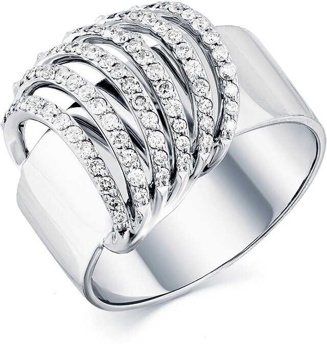 Кольцо, белое золото, 585 проба, бриллиант